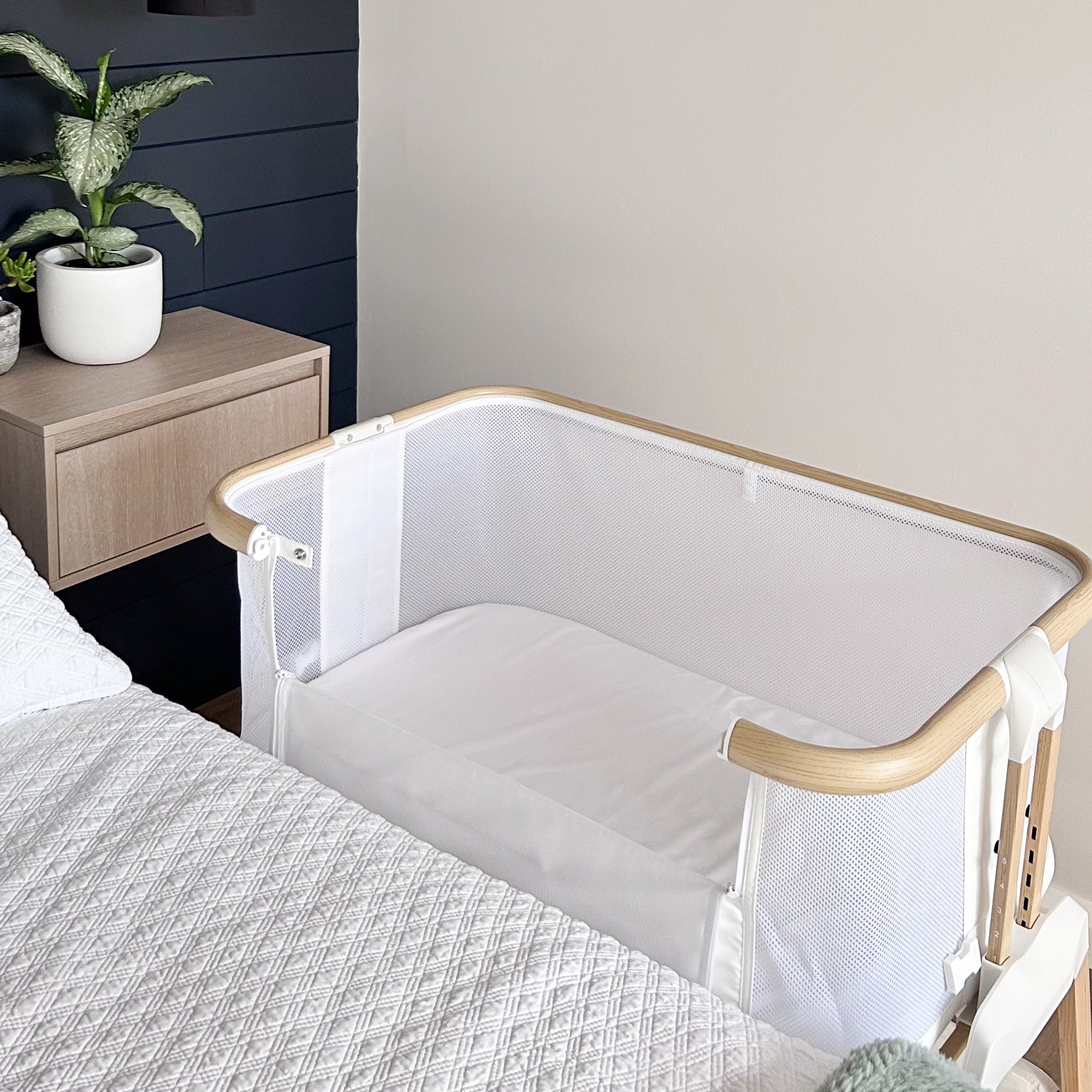 Waterproof Co-Sleeper / Change Pad Sheet | Brilliant White – Little ...