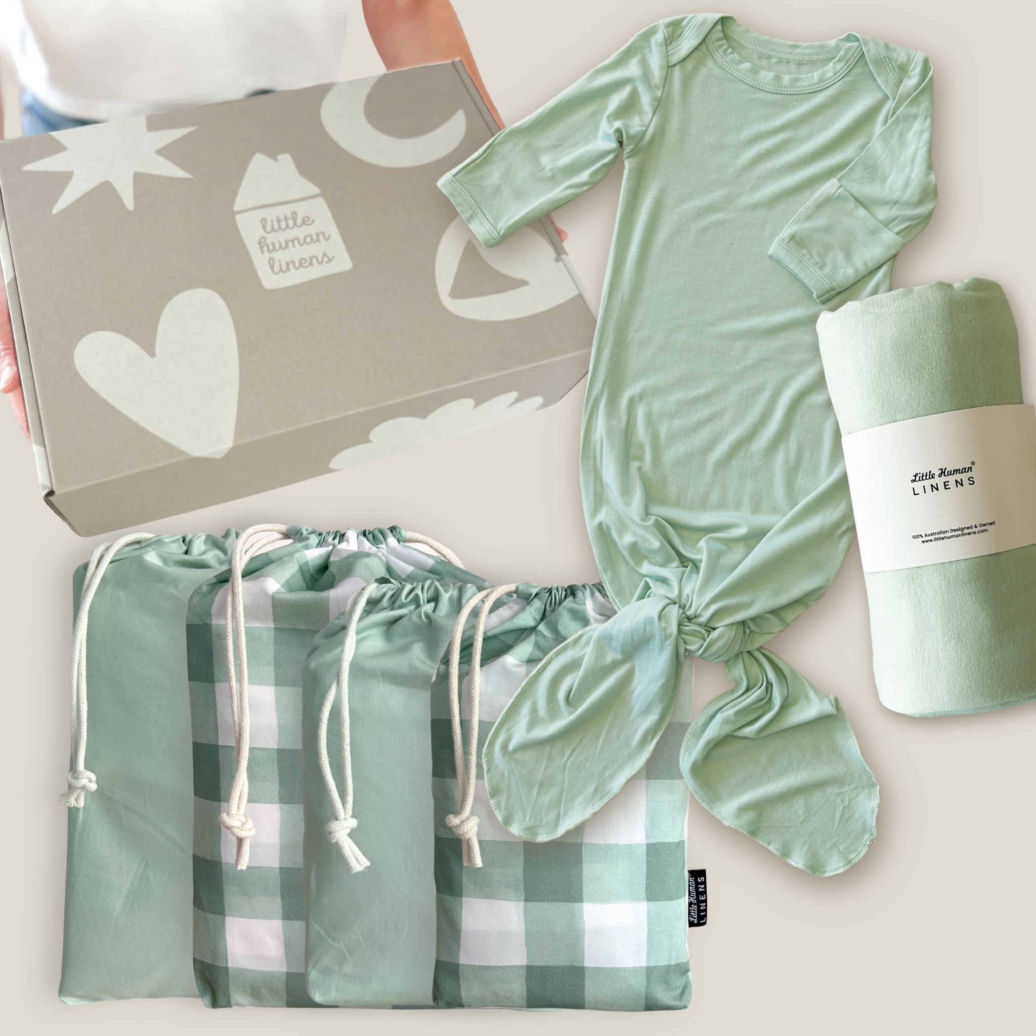 Deluxe Bundle - Green – Little Human Linens