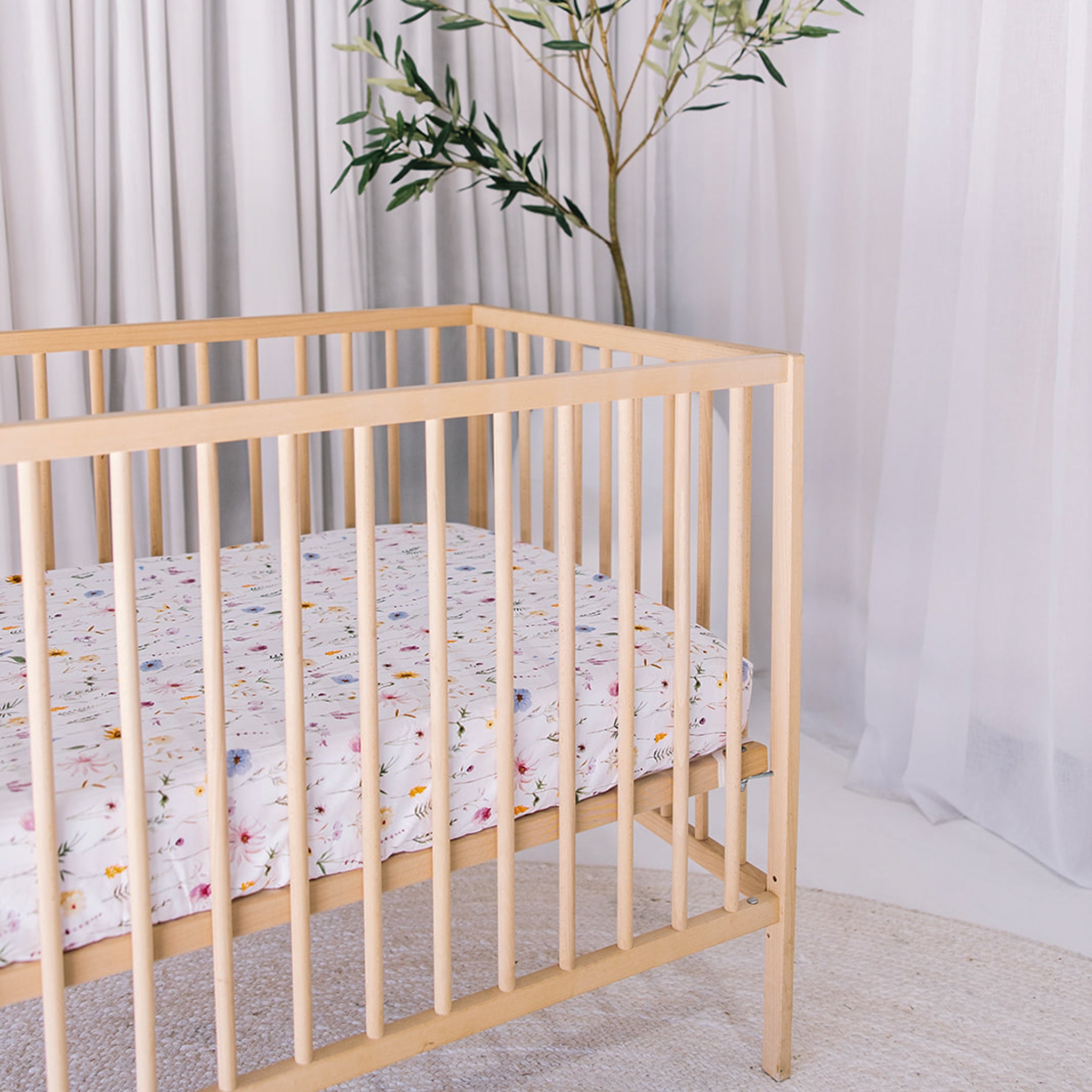 Waterproof Cot Sheet | Wildflower – Little Human Linens