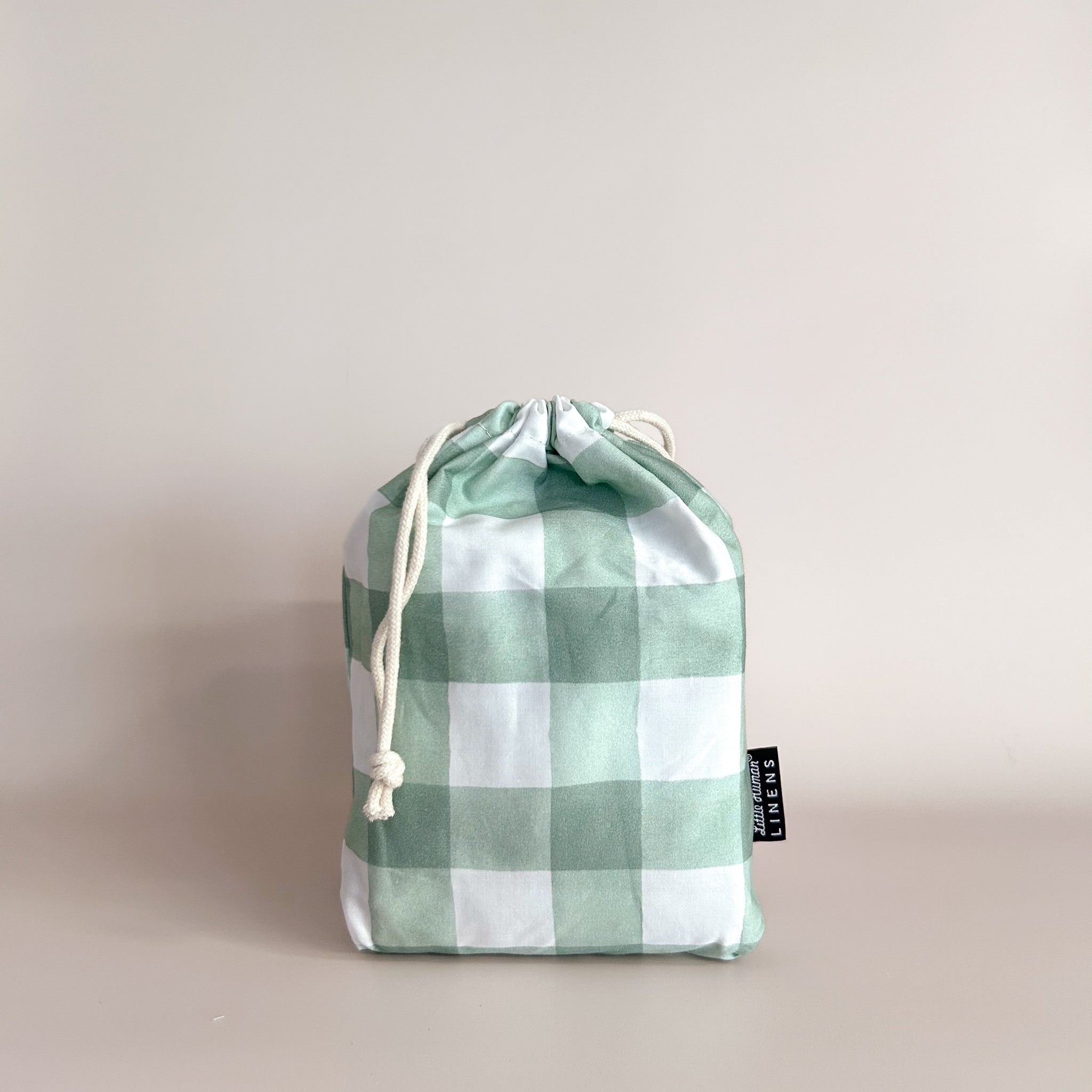 Waterproof Bassinet Sheet | Green Gingham – Little Human Linens