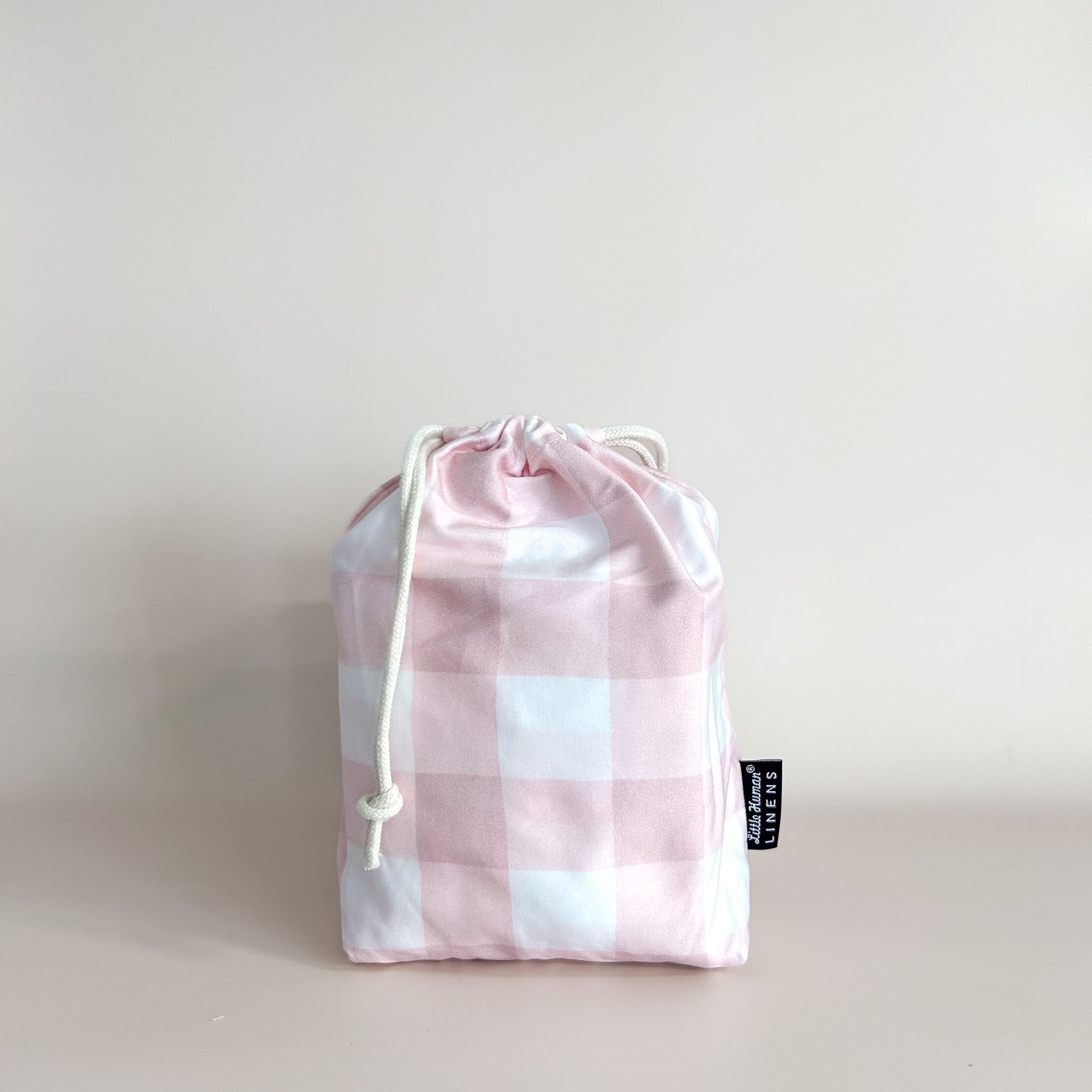 Waterproof Bassinet Sheet | Pink Gingham – Little Human Linens