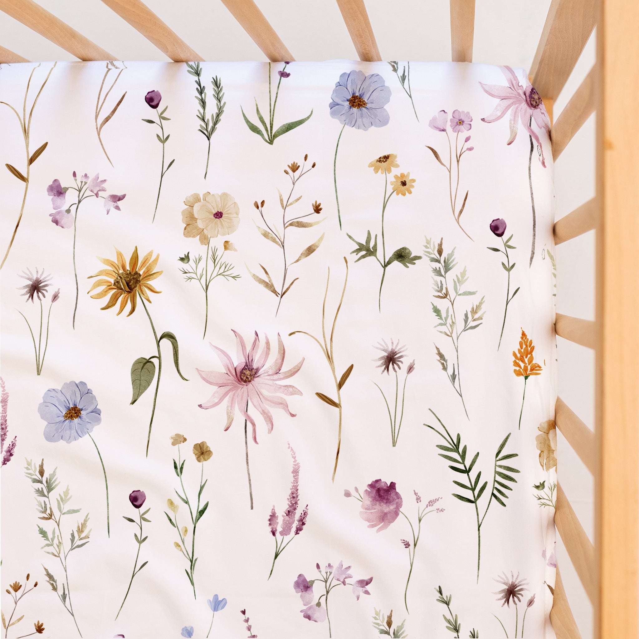 Waterproof Cot Sheet | Wildflower – Little Human Linens