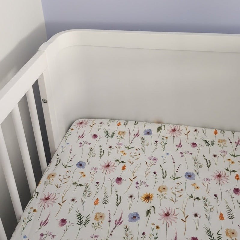 Waterproof Cot Sheet | Wildflower – Little Human Linens